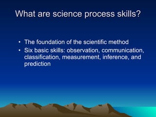 Process Skills | PPT