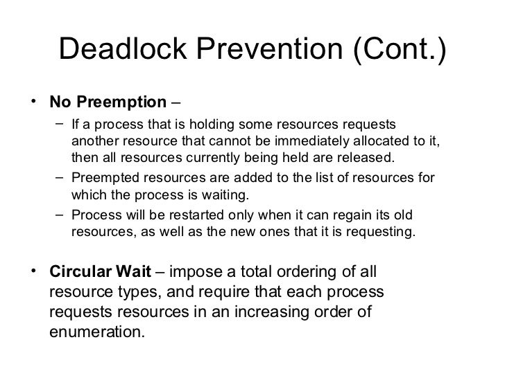 Process Synchronization And Deadlocks