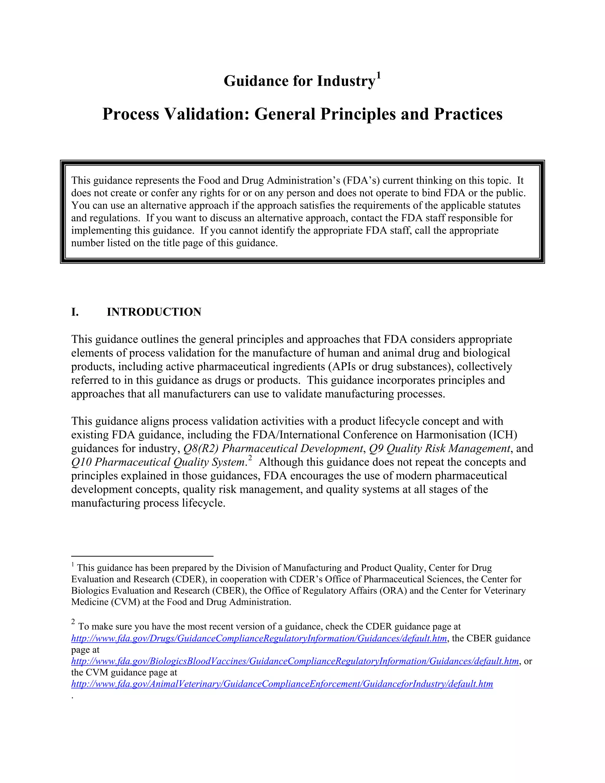 Process validation--general-principles-and-practices | PDF