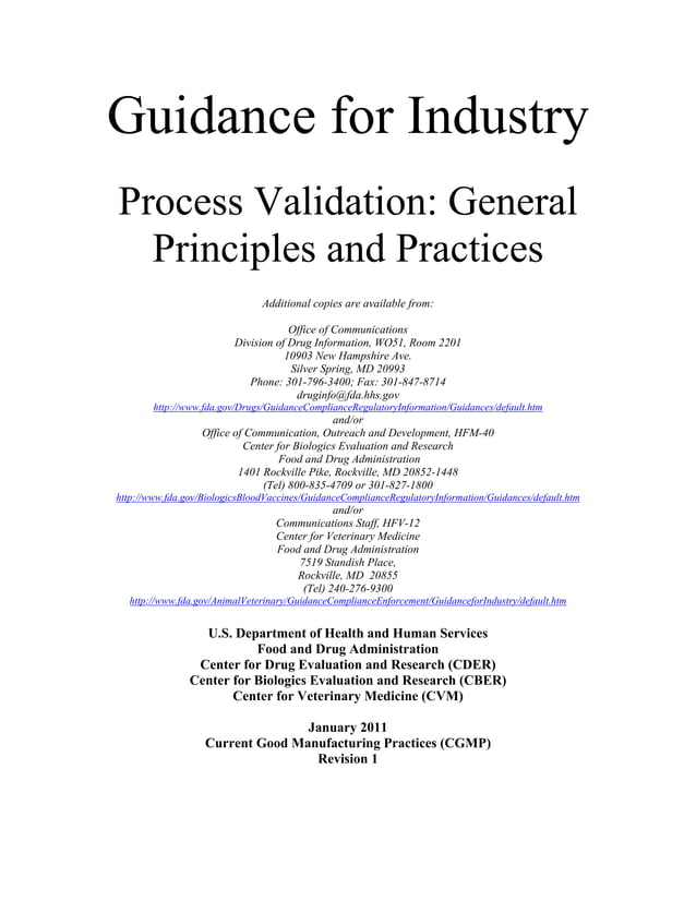 Process validation--general-principles-and-practices | PDF