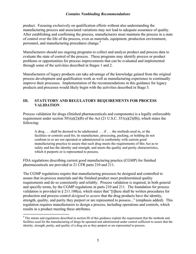 Process validation--general-principles-and-practices | PDF