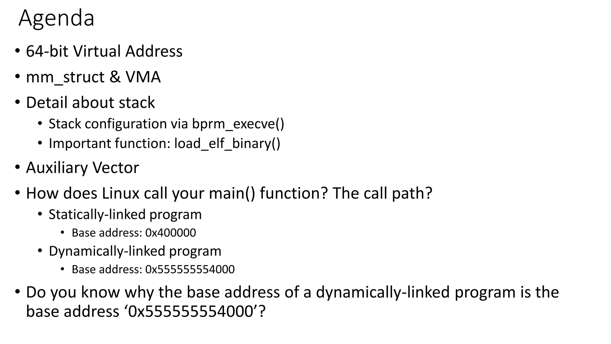 Process Address Space: The way to create virtual address (page table) of userspace application | PDF
