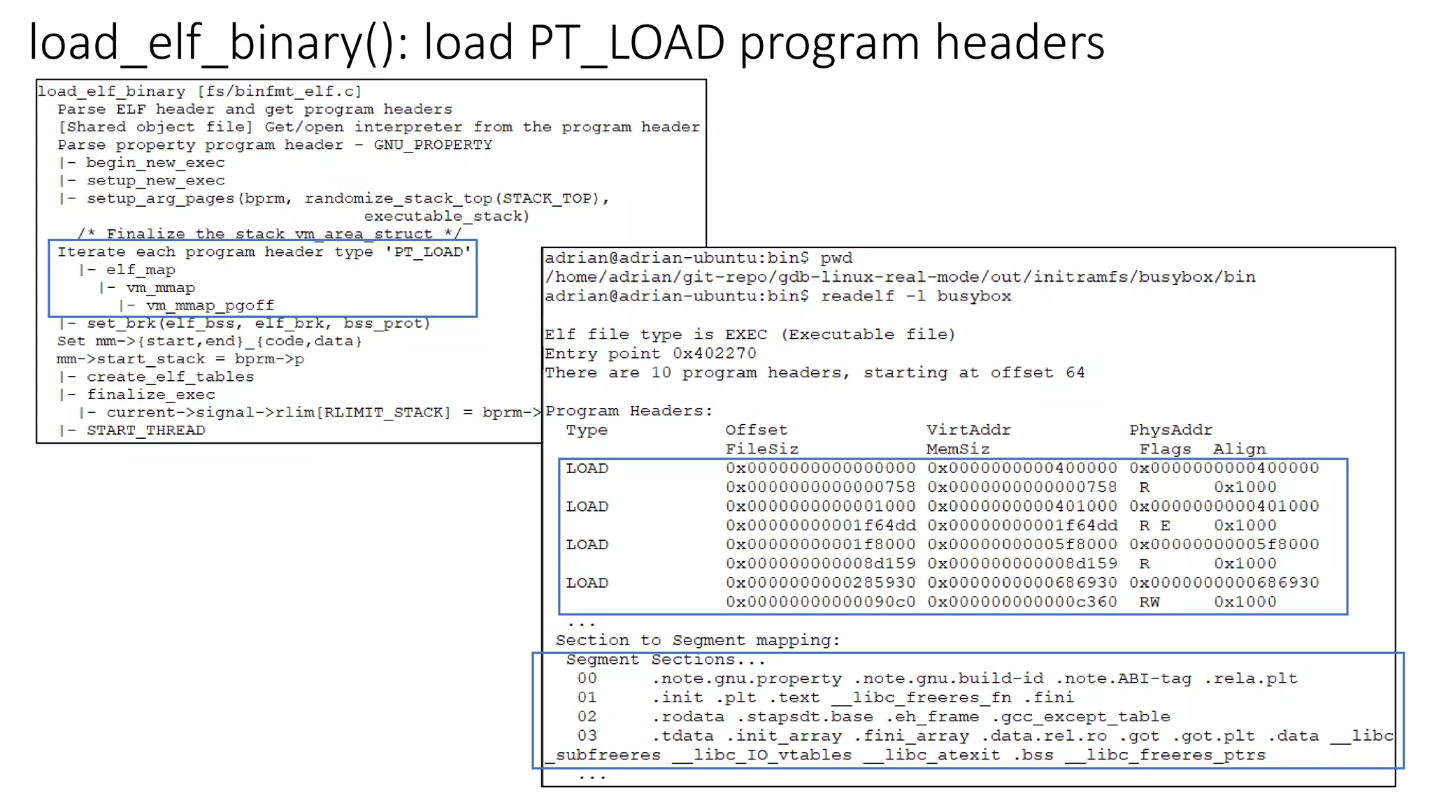 Process Address Space: The way to create virtual address (page table) of userspace application | PDF