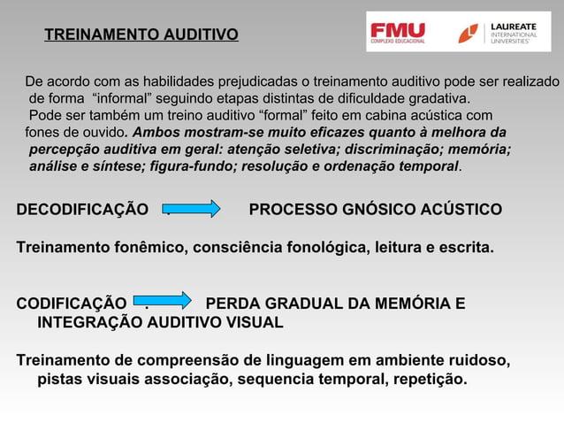 Processamento auditivo | PPT
