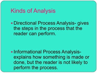 Process Analysis | PPTX | Technology & Computing