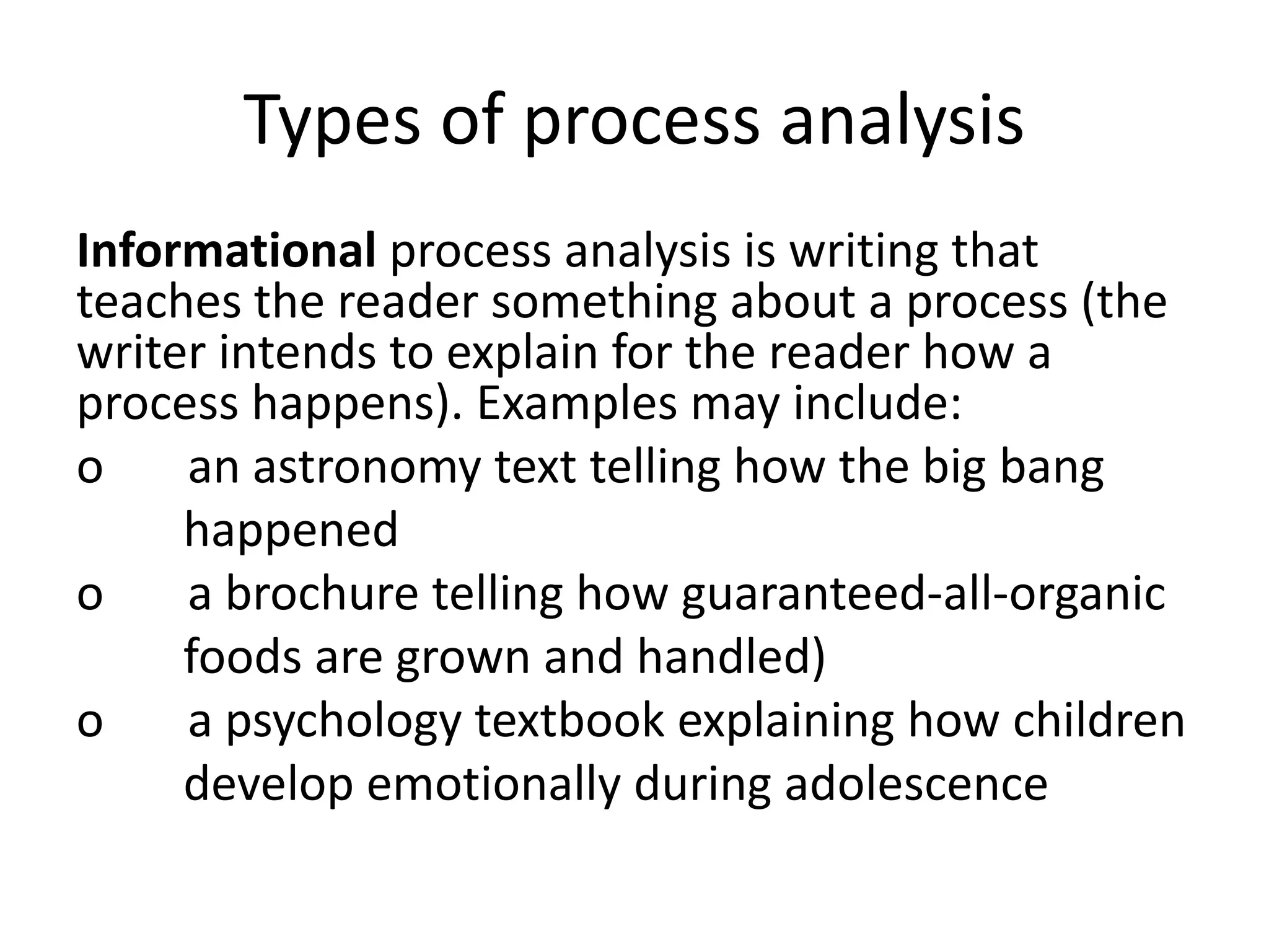 Preslar's comp class Process analysis show | PPTX
