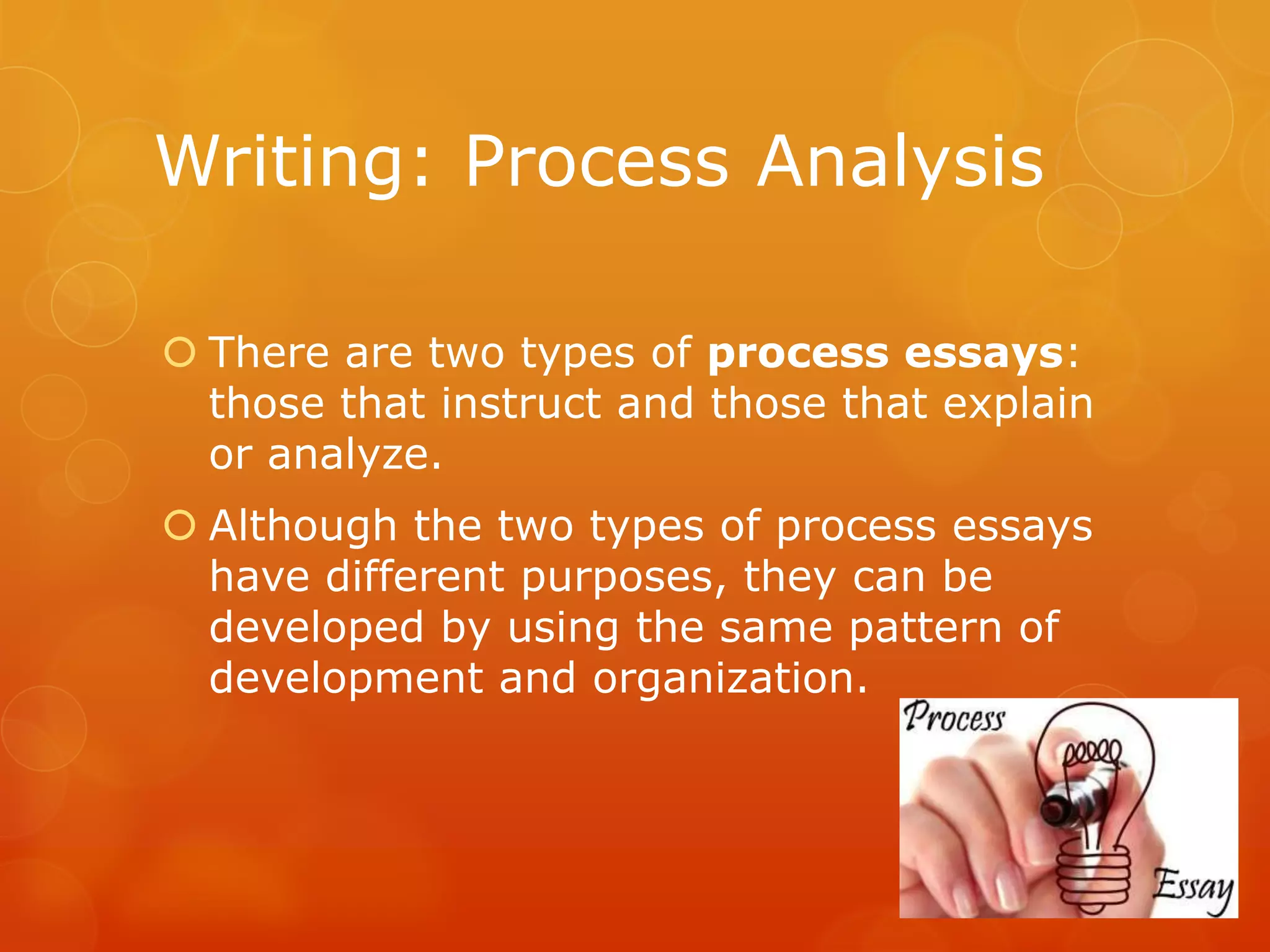 Process analysis essay | PPTX