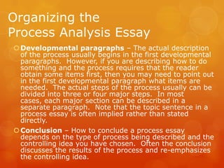 Process analysis essay | PPTX