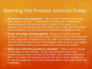 Process analysis essay | PPTX