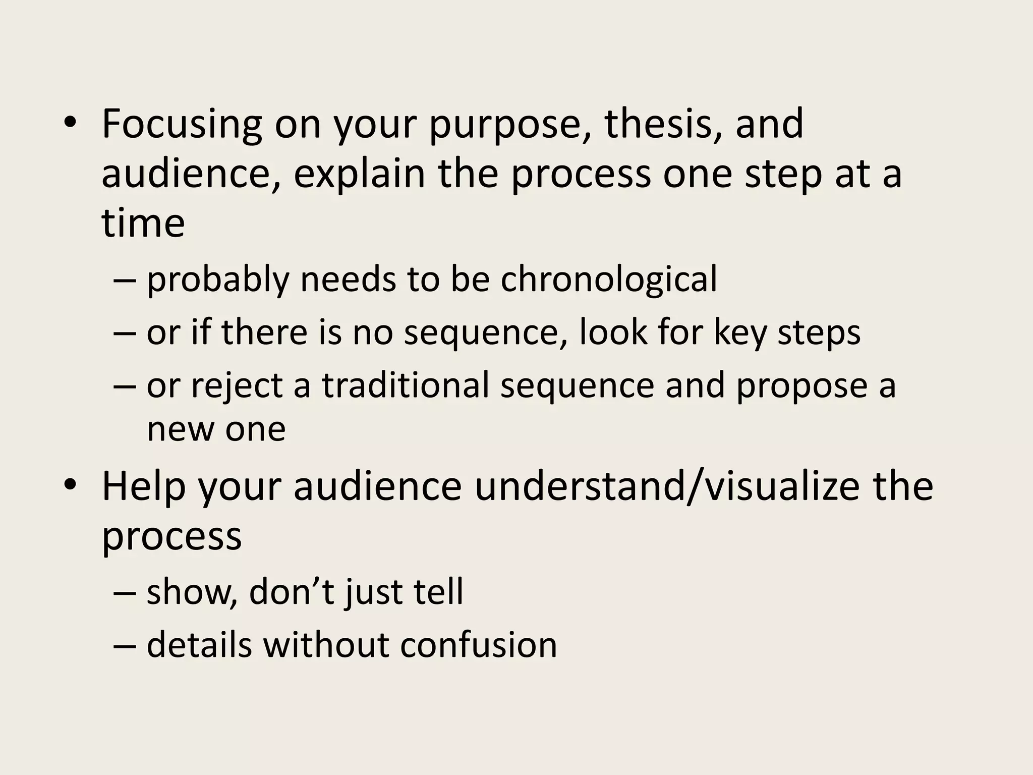 Process analysis essay | PPTX