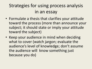 Process analysis essay | PPTX