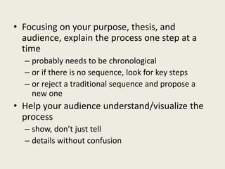 Process analysis essay | PPTX