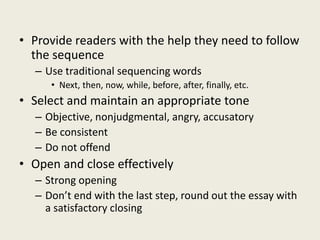 Process analysis essay | PPTX