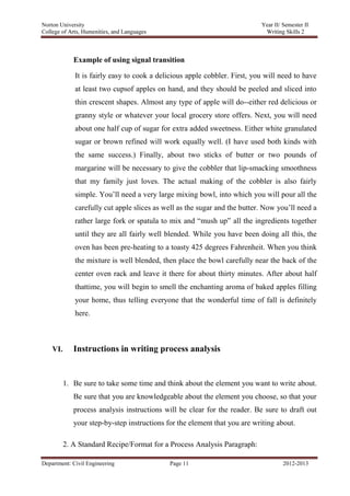 Process analysis paragraph | DOCX