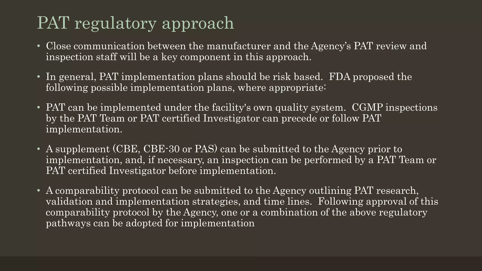 Process analytical technology | PPTX