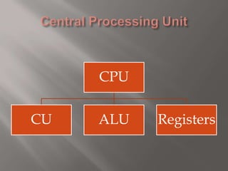 Process & Control Hardware plus fetch-execute cycle | PPTX