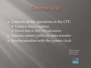 Process & Control Hardware plus fetch-execute cycle | PPTX