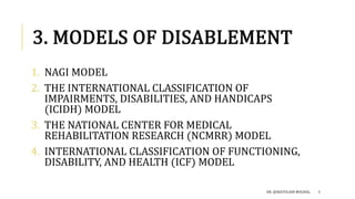 Process and models of disablement | PPTX