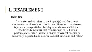 Process and models of disablement | PPTX