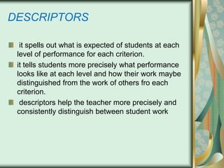 Process and product performane-based assessment | PPTX