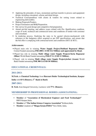 Process and proposal engineer | PDF