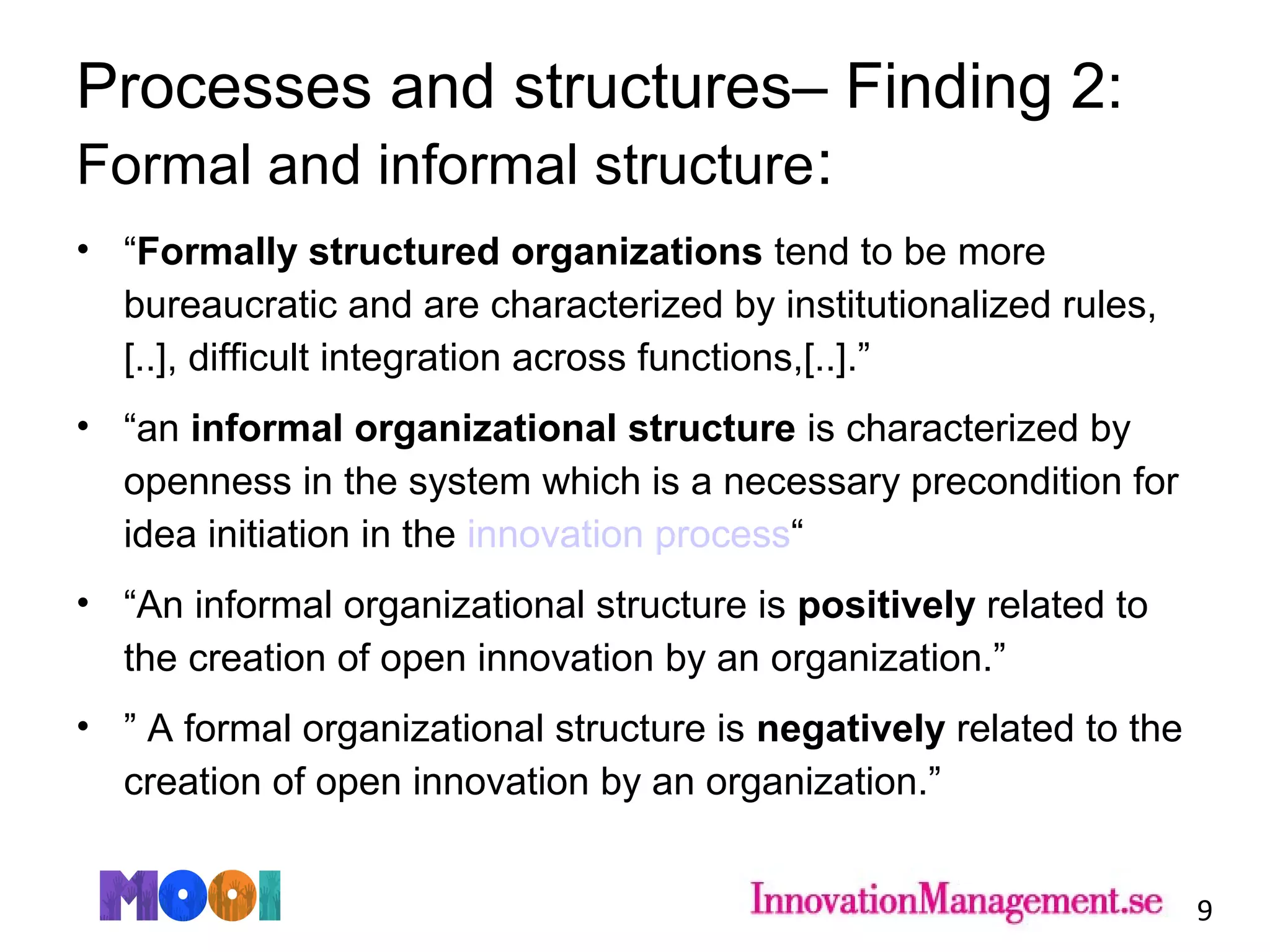 Process and structures for open innovation(ppt) | PPT