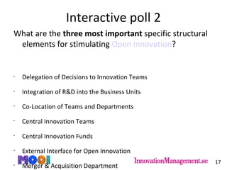 Process and structures for open innovation(ppt) | PPT