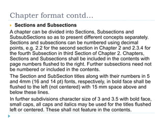 Process and structuring the report | PPTX