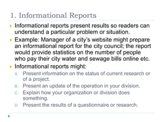 Process and structuring the report | PPTX