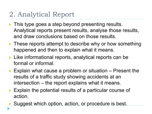 Process and structuring the report | PPTX