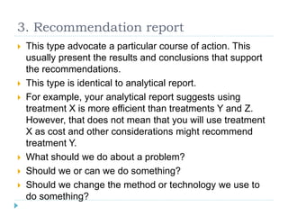 Process and structuring the report | PPTX
