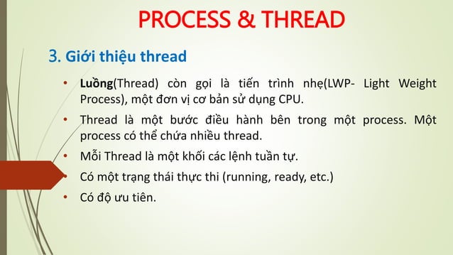 Process and thread | PPTX