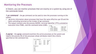 Process and Thread Management in Solaris Operating System.pptx | Operating Systems | Computer ...