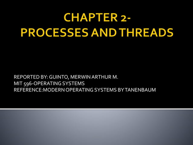 Process and threads | PPTX