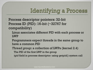 Process and Threads in Linux - PPT | PPT
