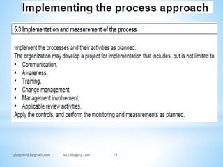 Process Approach for management system | PPTX | Email | Internet