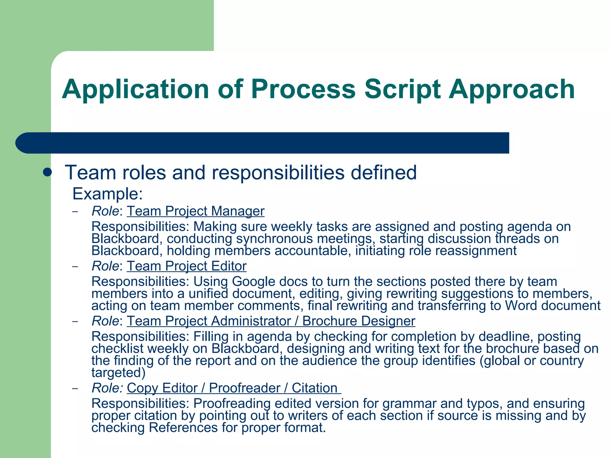 Process approach to collaborative writing | PPT | Free Download