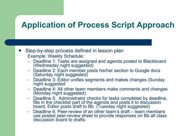 Process approach to collaborative writing | PPT | Free Download