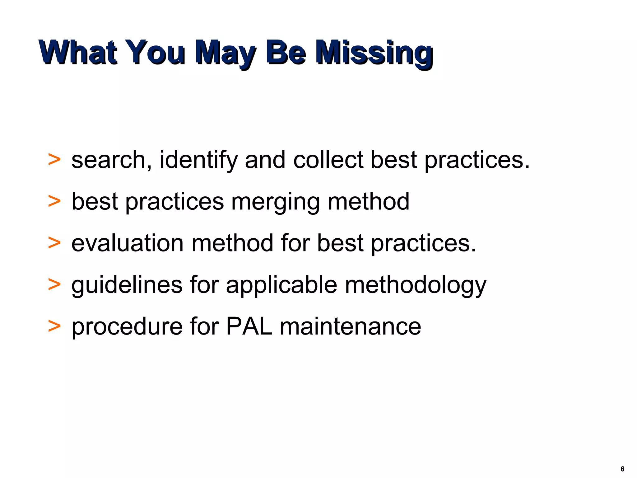 Process asset library as process improvement and knowledge sharing tool ...