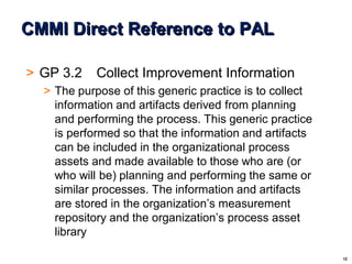 Process asset library as process improvement and knowledge sharing tool ...