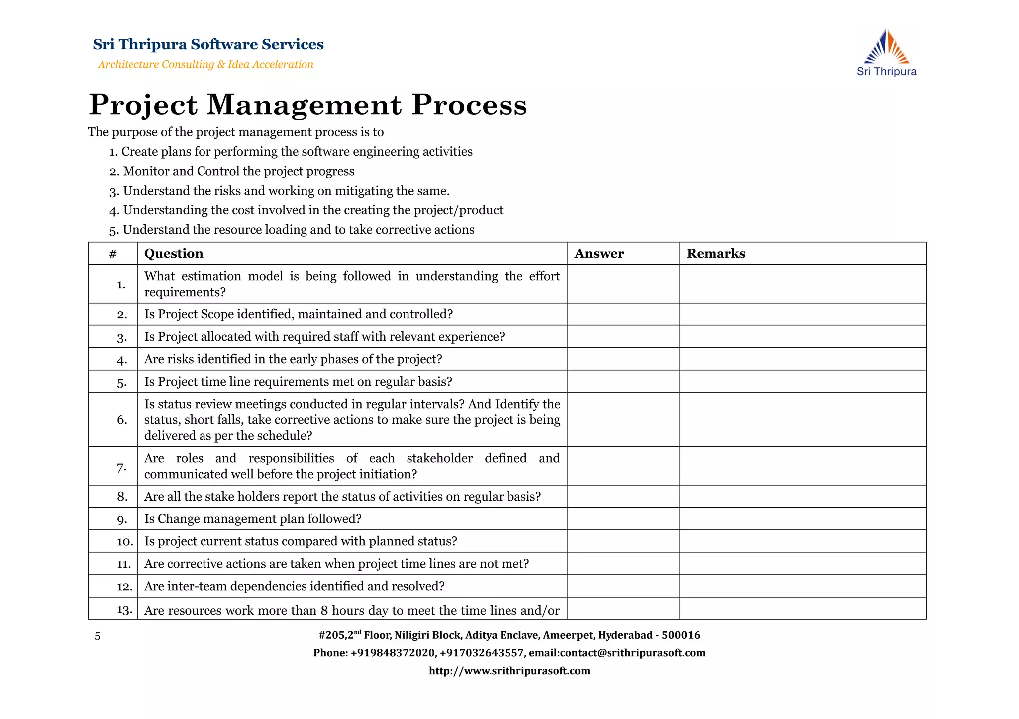 Process audit questionnaire | PDF | Databases | Computer Software and Applications