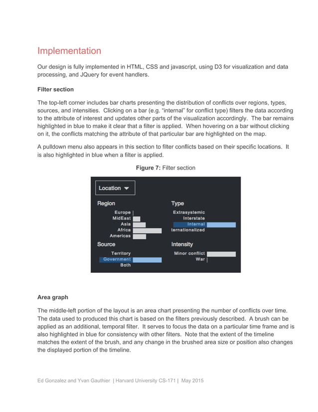 Harvard CS­171 (Data Visualization) Final Project | PDF