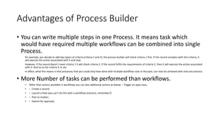 Salesforce Process builder Vs Workflows | PPTX | Computer Software and Applications | Computing