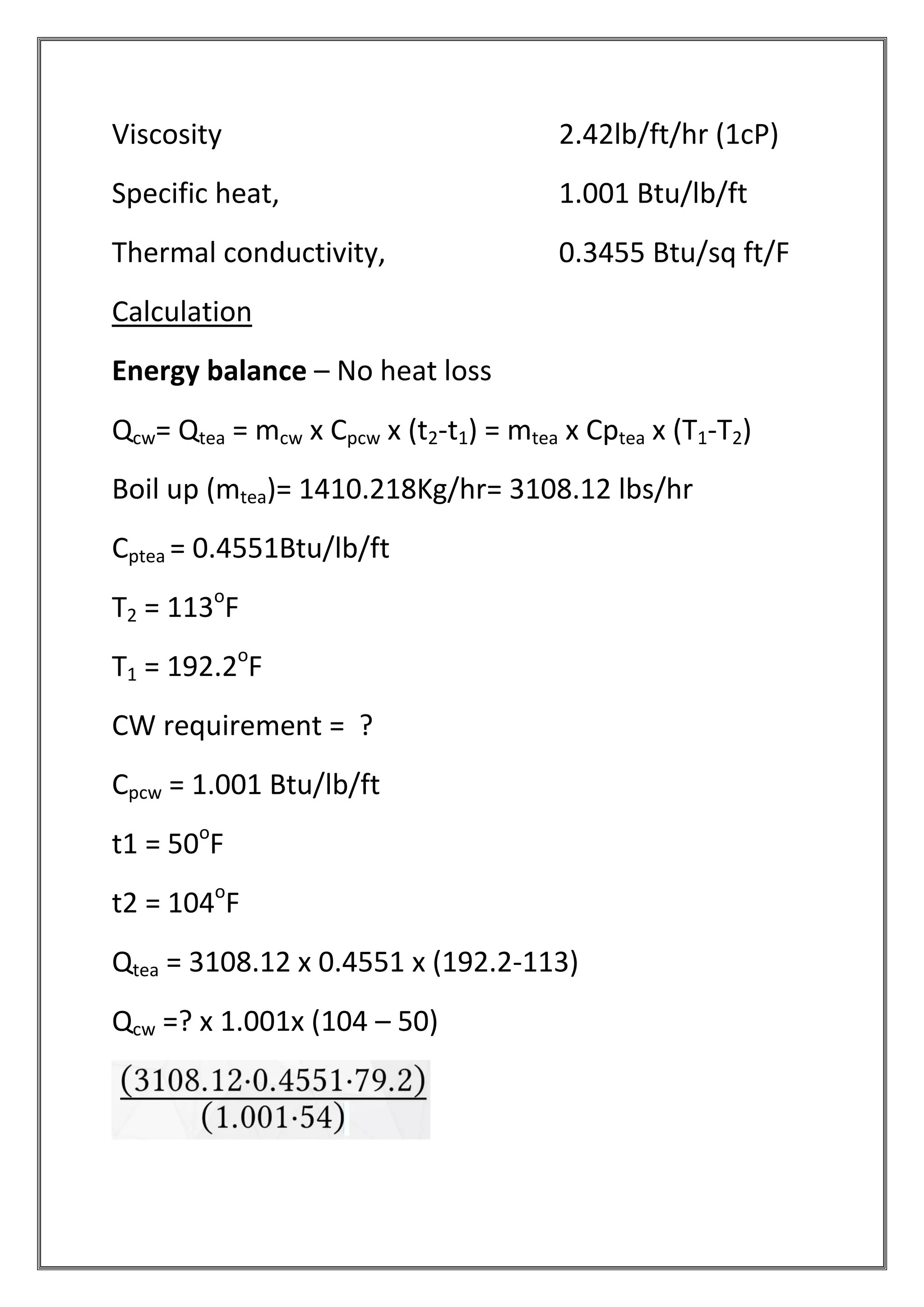 Process calculation condensation | PDF