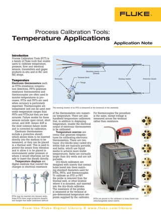 Temperature Applications for Process Calibration Tools - App Note | PDF