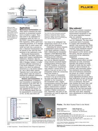 Temperature Applications for Process Calibration Tools - App Note | PDF