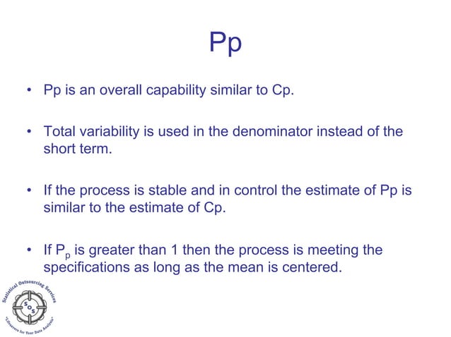 Process Capability - Cp, Cpk. Pp, Ppk | PDF
