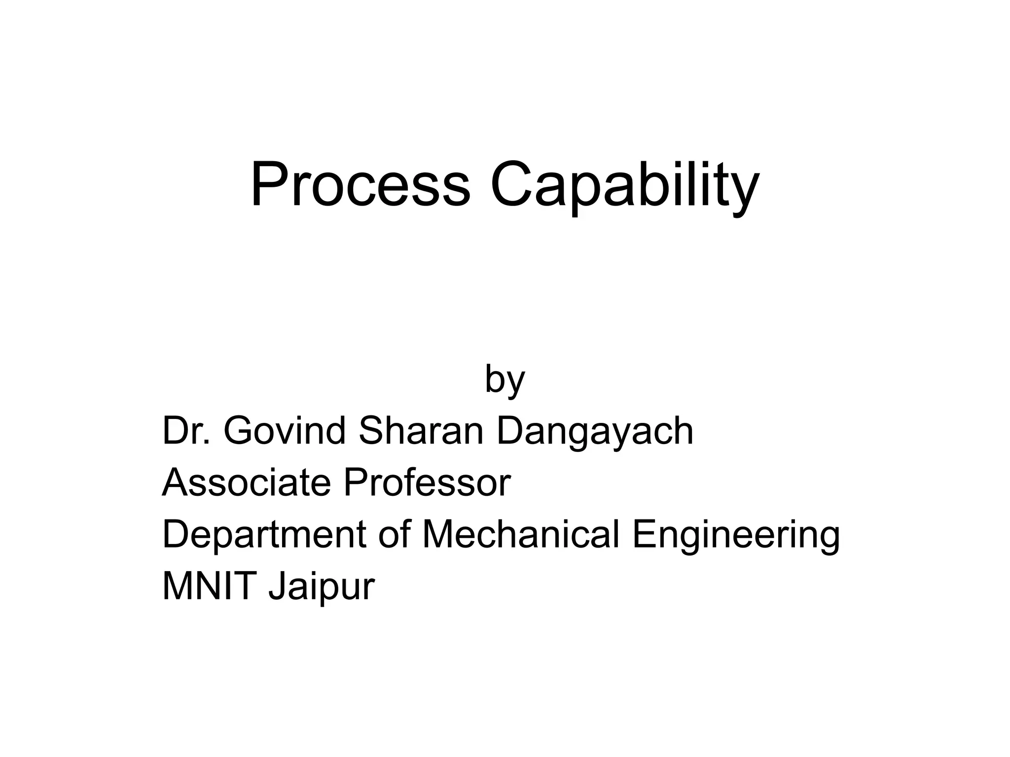 Process Capability.ppt related to quality | PPT