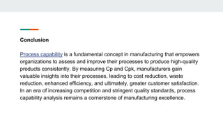 Process Capability: A Key to Quality and Performance in Manufacturing | PPT