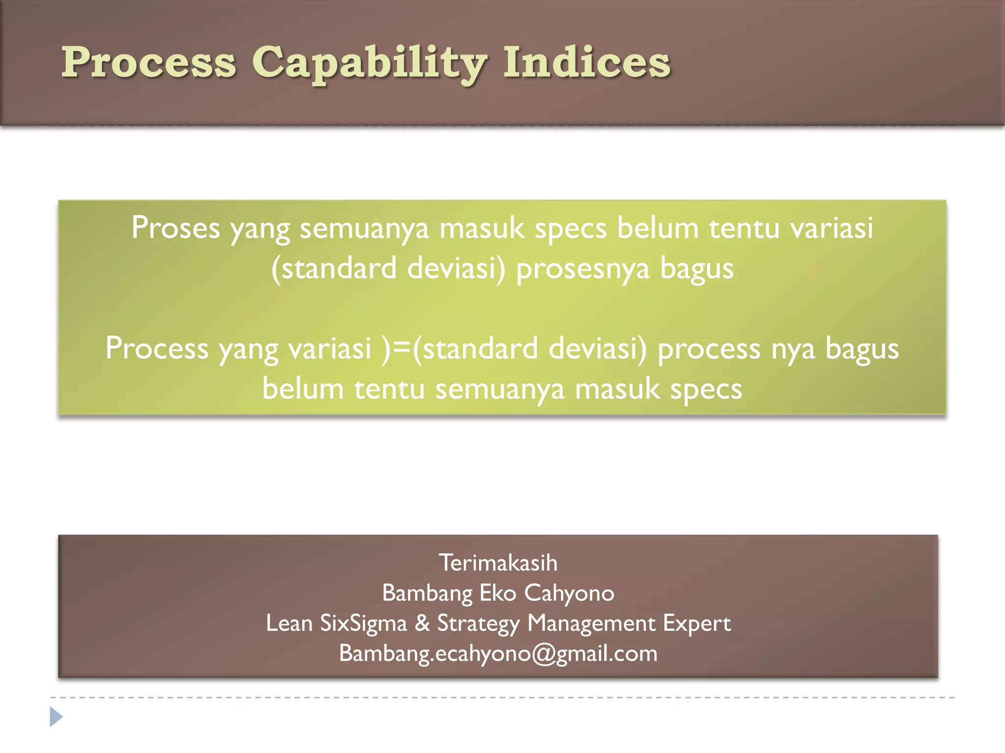 Process capability awareness may 2018 | PDF
